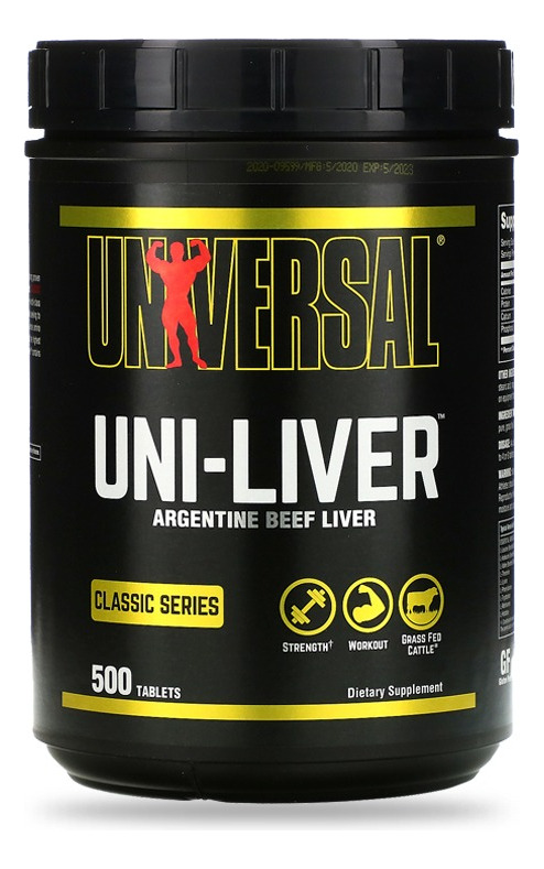 Aminoácidos Uni-liver 500 Tabletas Universal Sin Sabor - BodyStone